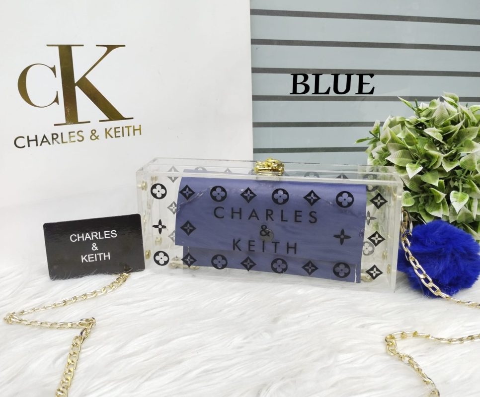 New CHARLES & KEITH Acrylic Box Style Clutch Bags - Cosmo