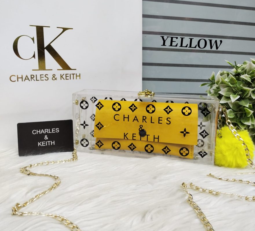 New CHARLES & KEITH Acrylic Box Style Clutch Bags - Cosmo